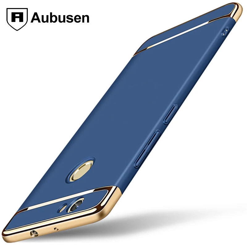 For Huawei Nova Case, Aubusen Premium Plating Anti Knock Smooth Hard ...