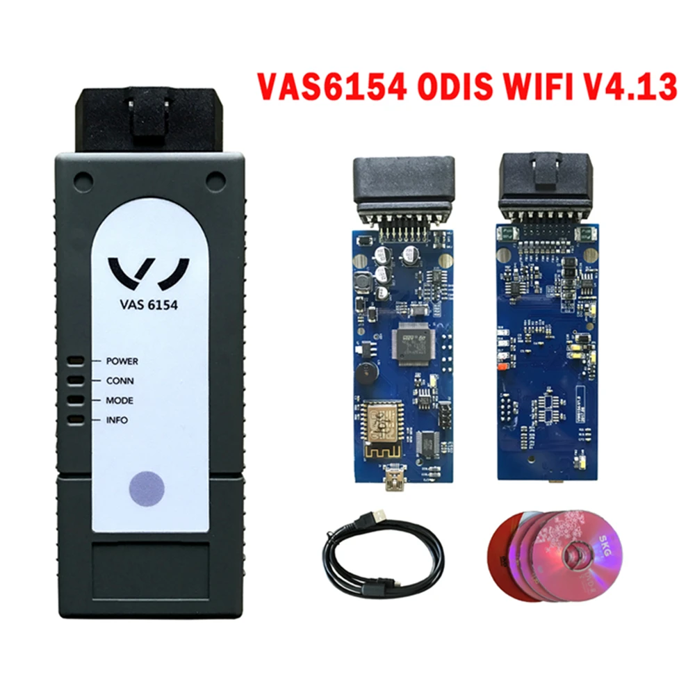 New Wifi VAS6154 ODIS V4.13 VAG Car Scanner OBDII Diagnostic Tool ...