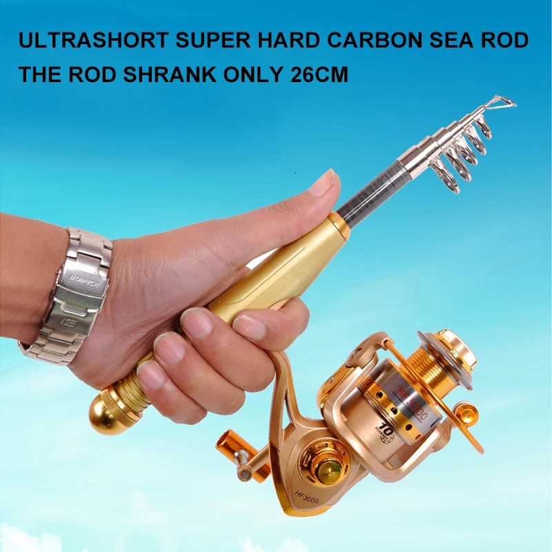 Ultrashort high grade river rod carbon 1.8 meters 2.1 meters sea pole ...