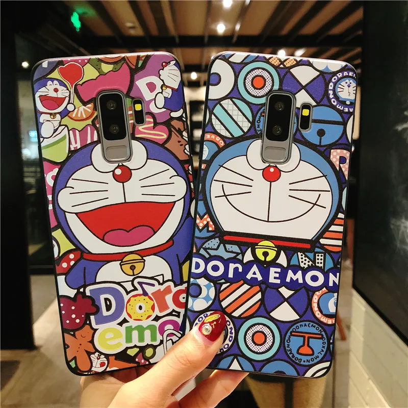 3D Relief Doraemon Case For Samsung Galaxy S8 S9 Note9 Capa Soft ...