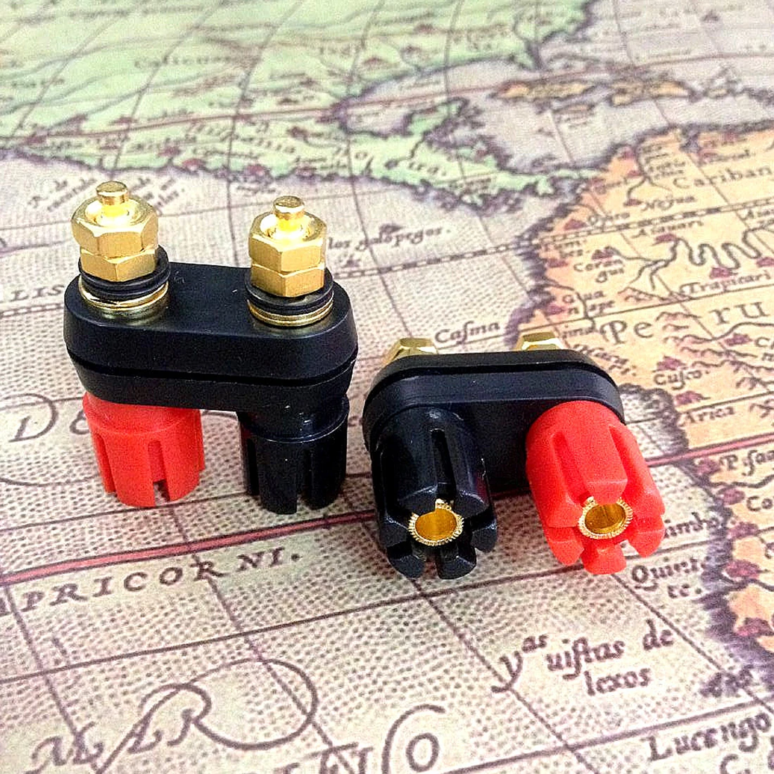 Red Black Connector Banana Plugs Couple Terminals Amplifier Terminal ...