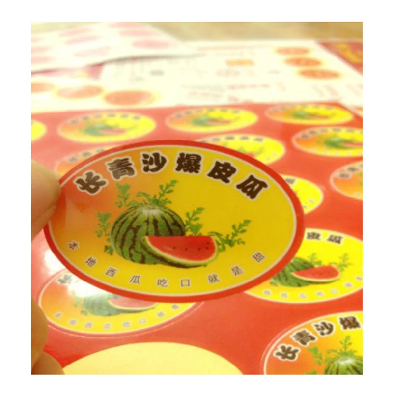 Permanent Vinyl Sticker, Colorful Roll Printing Adhesive Label, Custom ...