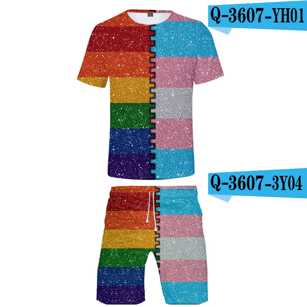LGBT Pride Printed 2-Piece Outfit Set (Shirt & Shorts) - Queerks™
