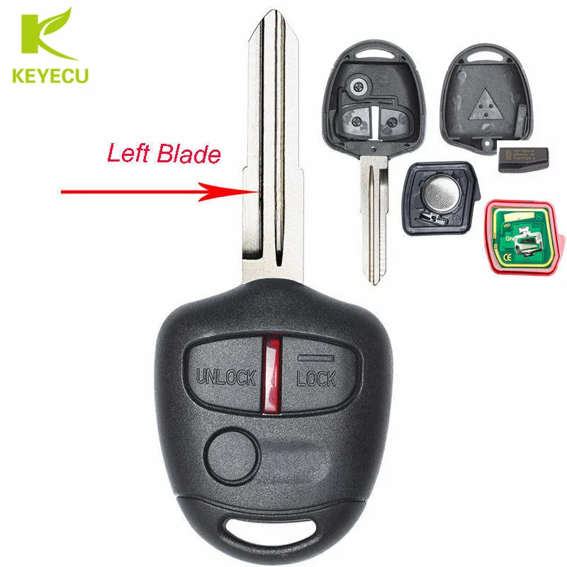 KEYECU llave remota de 3 botones, Chip ID46 de 433MHz, solo para ...
