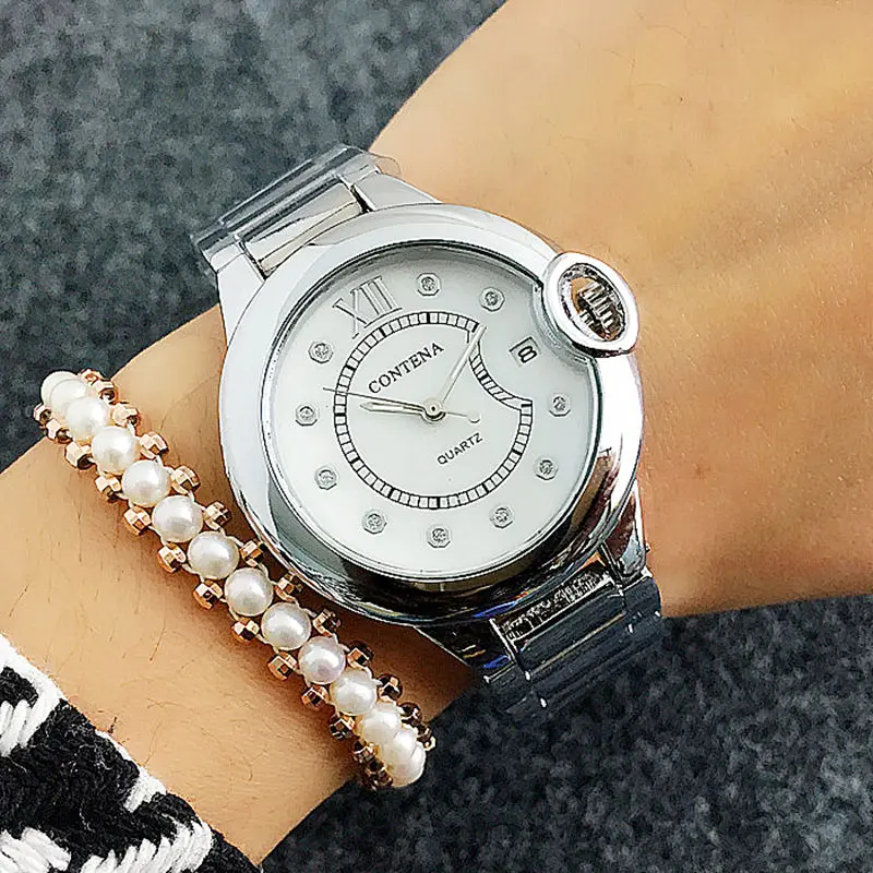 Contena Luxury Ceasuri Business Quartz Women's Watches Casual Calendar ...
