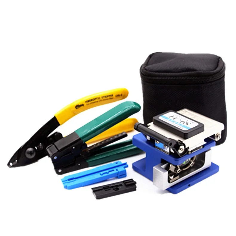 6 In 1 FTTH Fiber Optic Tool Kit with FC 6S Fiber Cleaver and CFS 2 ...