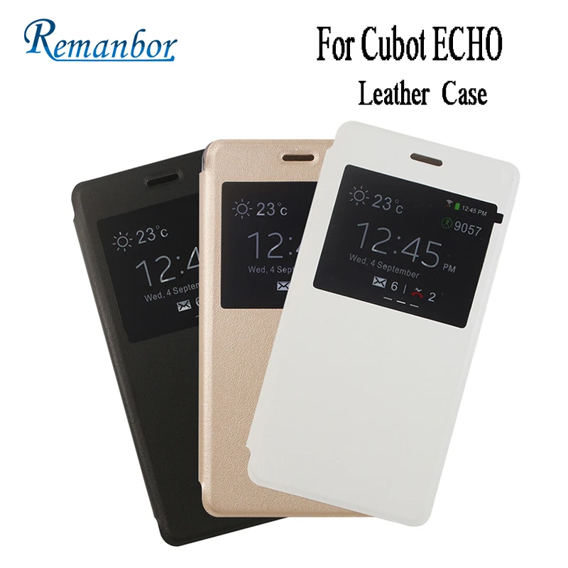 For Cubot ECHO PU Leather Case With View Window Flip Shell Cover In 3 ...