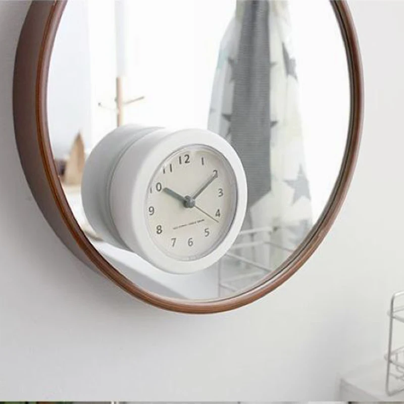 New Design Japan Silicon Bathroom Kitchen Shower Suction Clocks