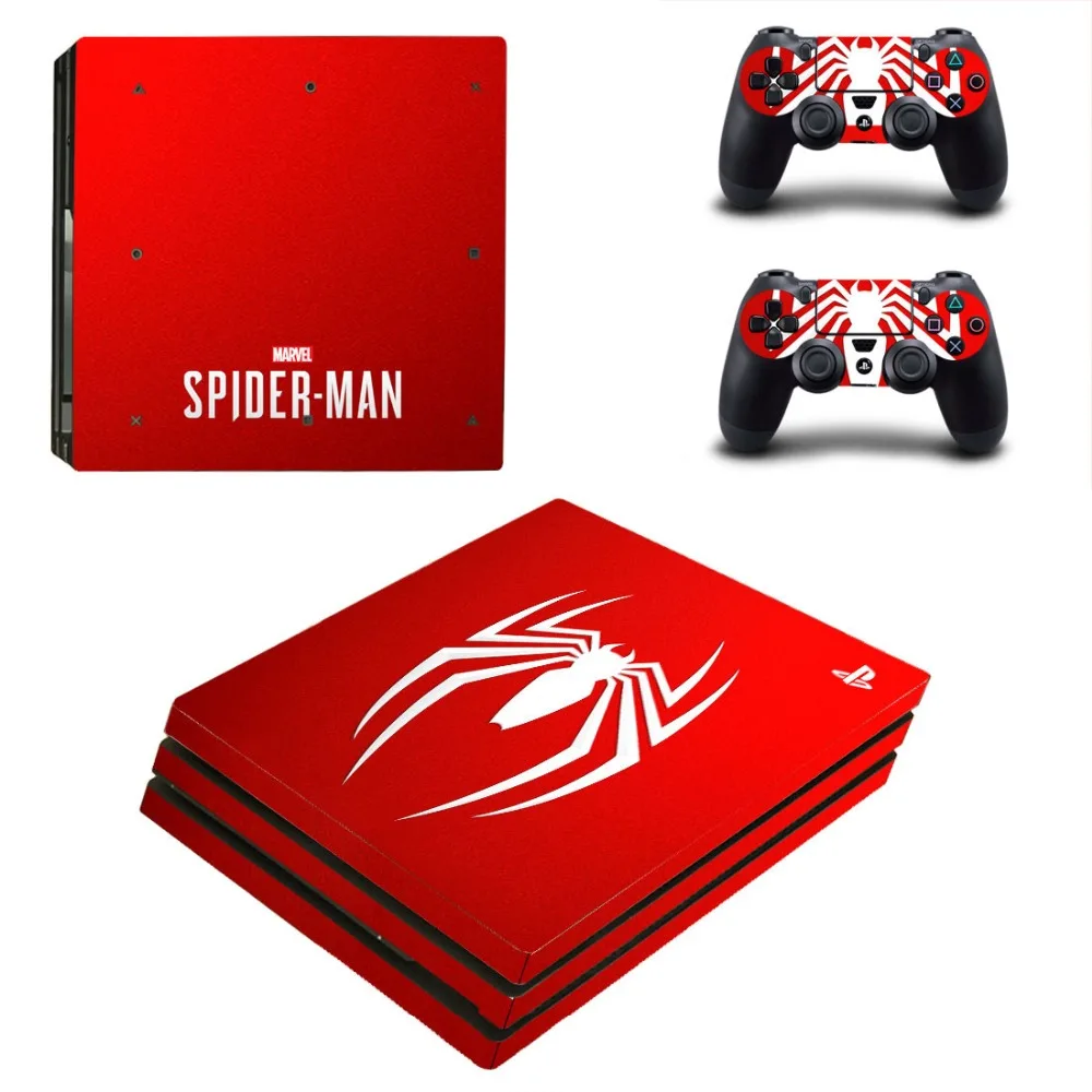 Spiderman PS4 Pro Skin Sticker and Controller Vinyl Skin Sticker ...