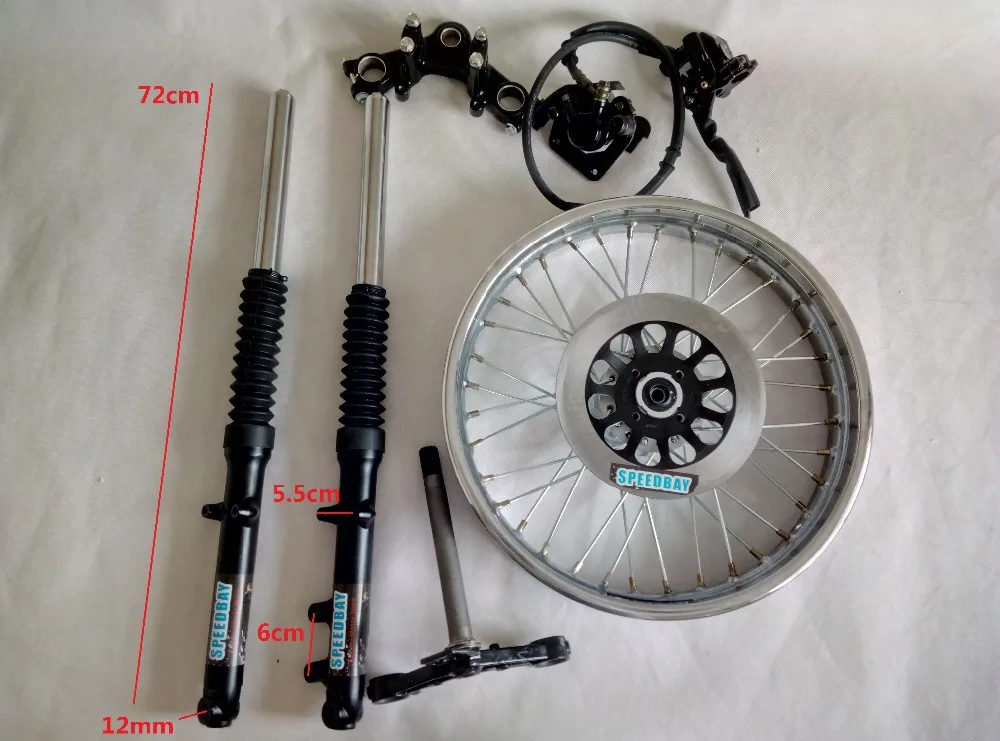 Llanta de freno para motocicleta, con horquillas amortiguadoras, CG125 ...