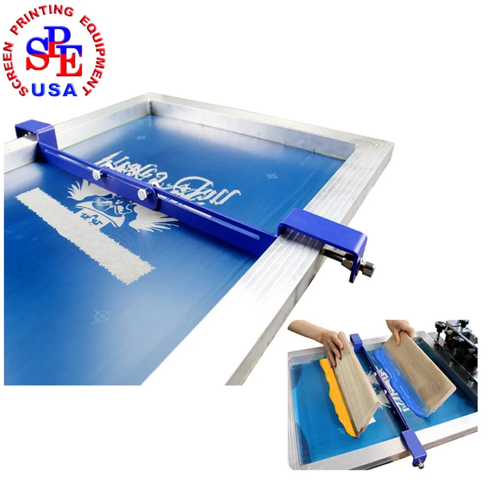 stencial-isolator-in-screen-printing-frame-two-color-in-one-platen-silk ...