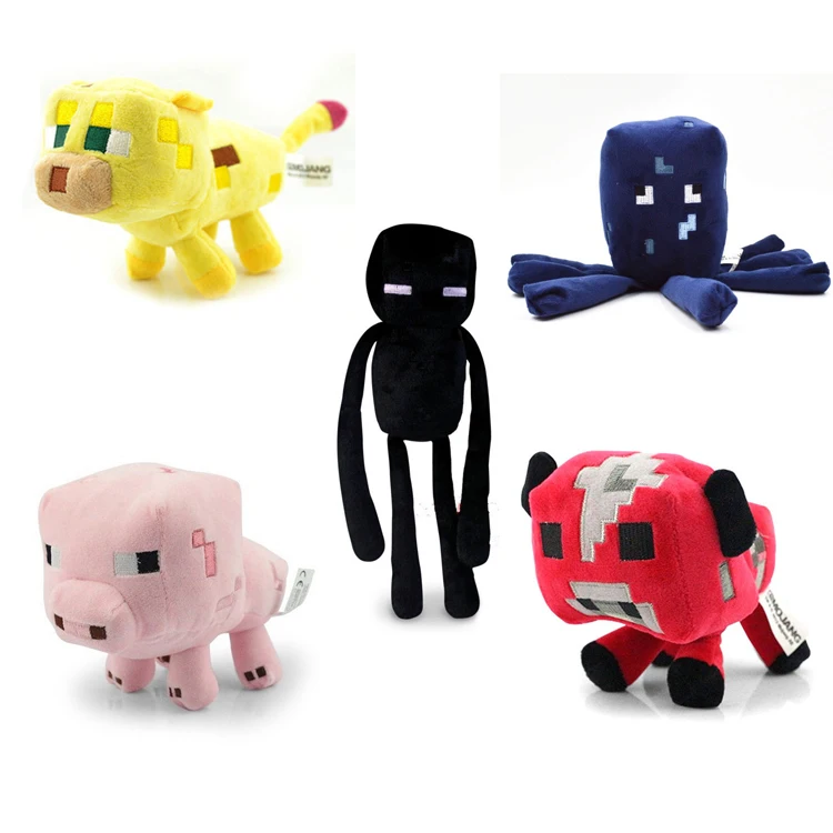 26cm Minecraft Enderman Stuffed Plush Toys Even Cooly Creeper JJ Dolls ...