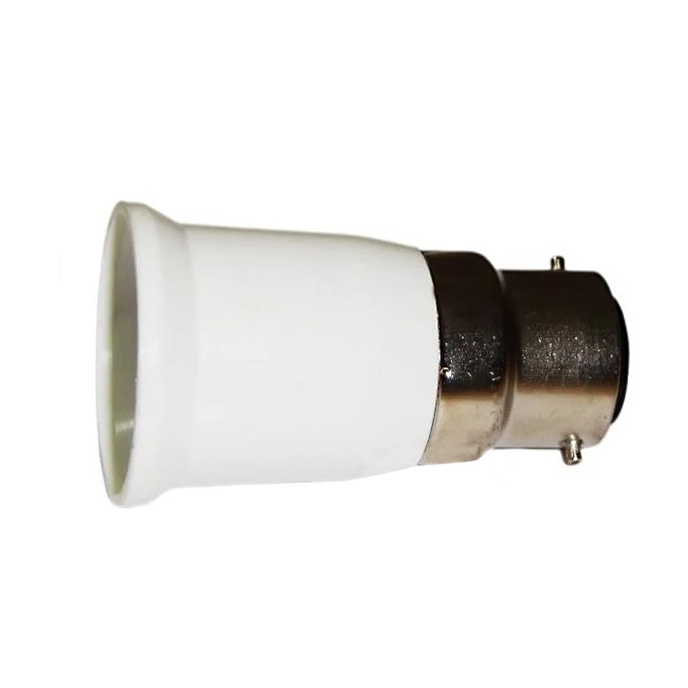 UK BC B22 To E27/E14 To E27 Bulb Base Lamp Socket Fitting Extender ...