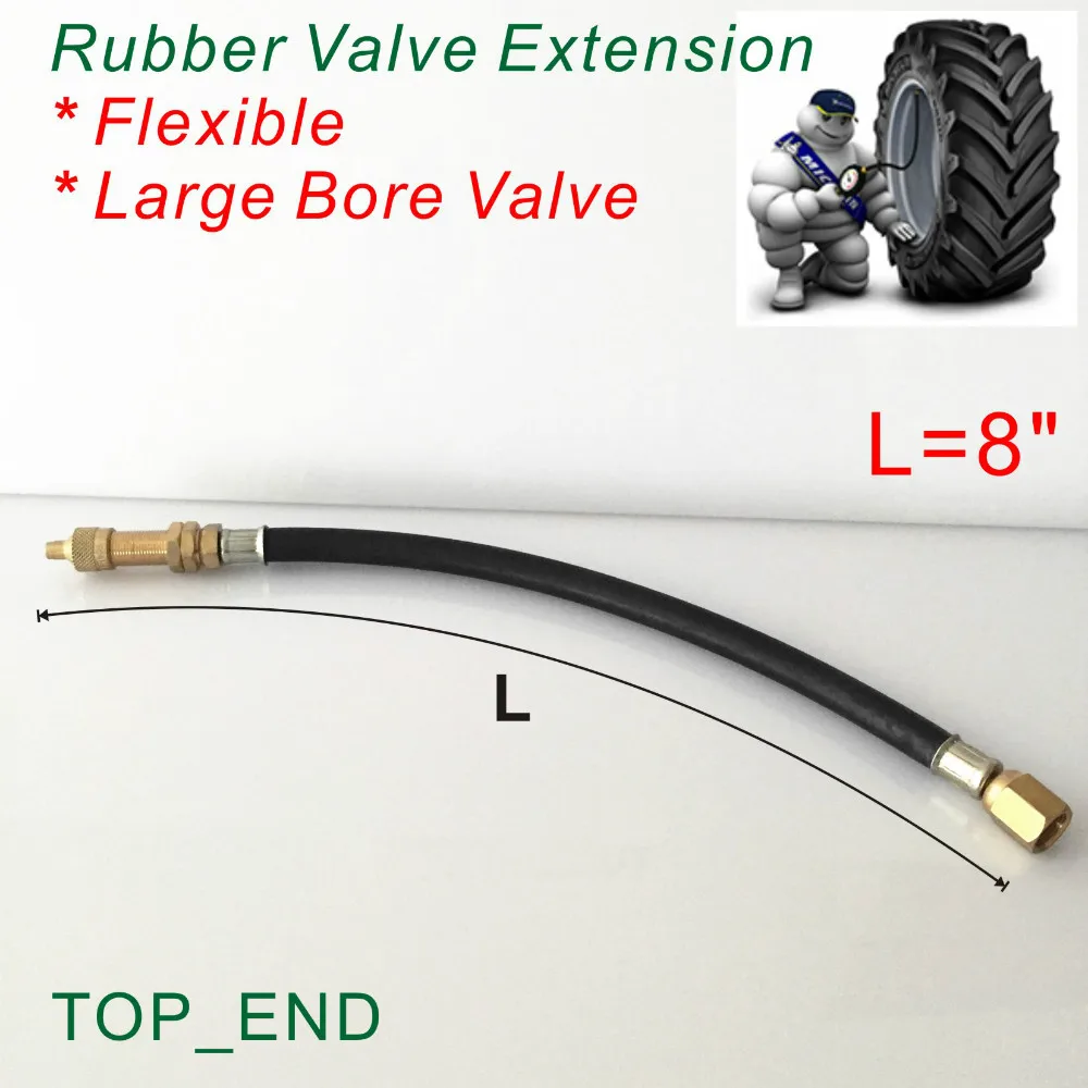 8 Inch Long,large Bore Valve,flexible Rubber Valve Extension,work W ...