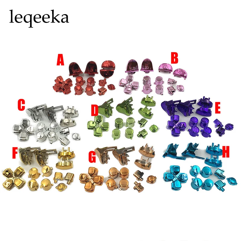 Chrome Dpad R1/L1/R2/L2 Buttons For Sony PS4 Dualshock 4 Pro Wireless ...