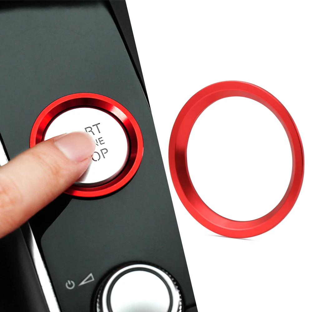 Car Styling Sticker Accessories Ring Auto Engine Start Stop Button ...