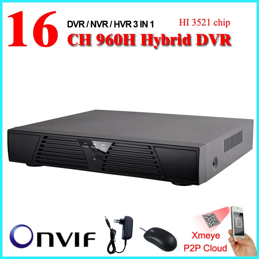home 16ch Full 960H D1 DVR with HDMI 1080P Output 16 channel Hybrid DVR ...
