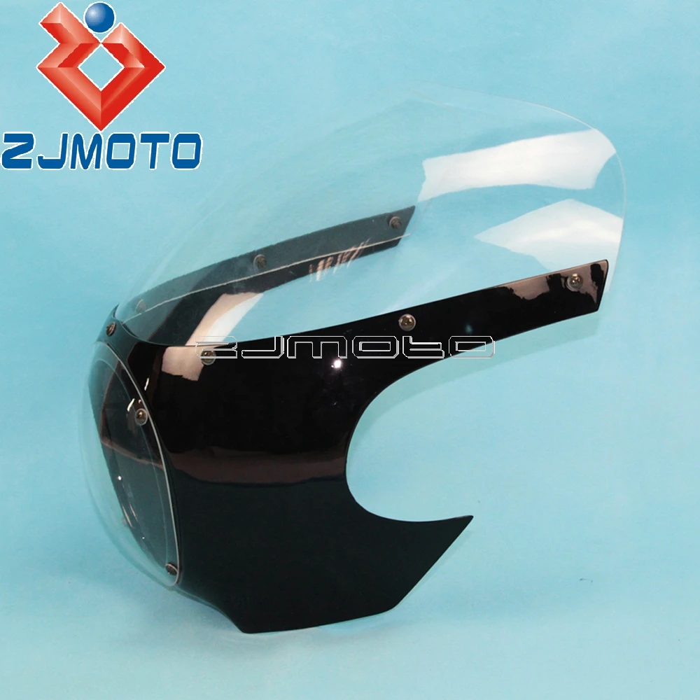 Motorcycle Front Headlight Fairing Cafe Racer Drag Racing 5 3/4" Light ...