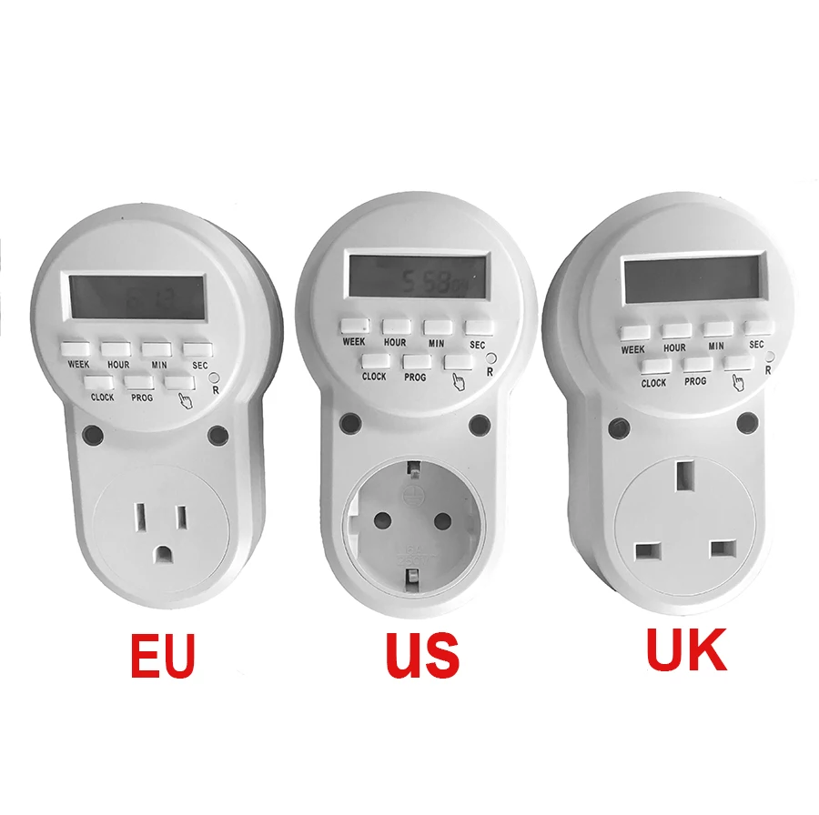 Buy Programmable Weekly Digital Timer Switch Socket Timer Converter Energy