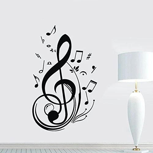 White Music Notes Decals