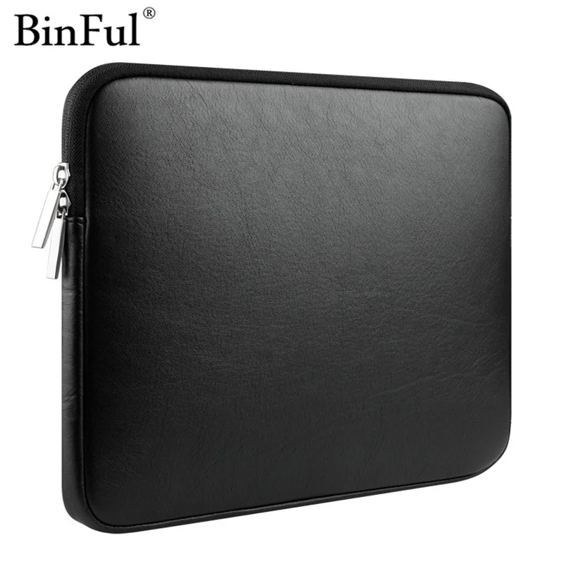 Binaston capa de couro à prova d'água, nova bolsa para mac book air 11. ...