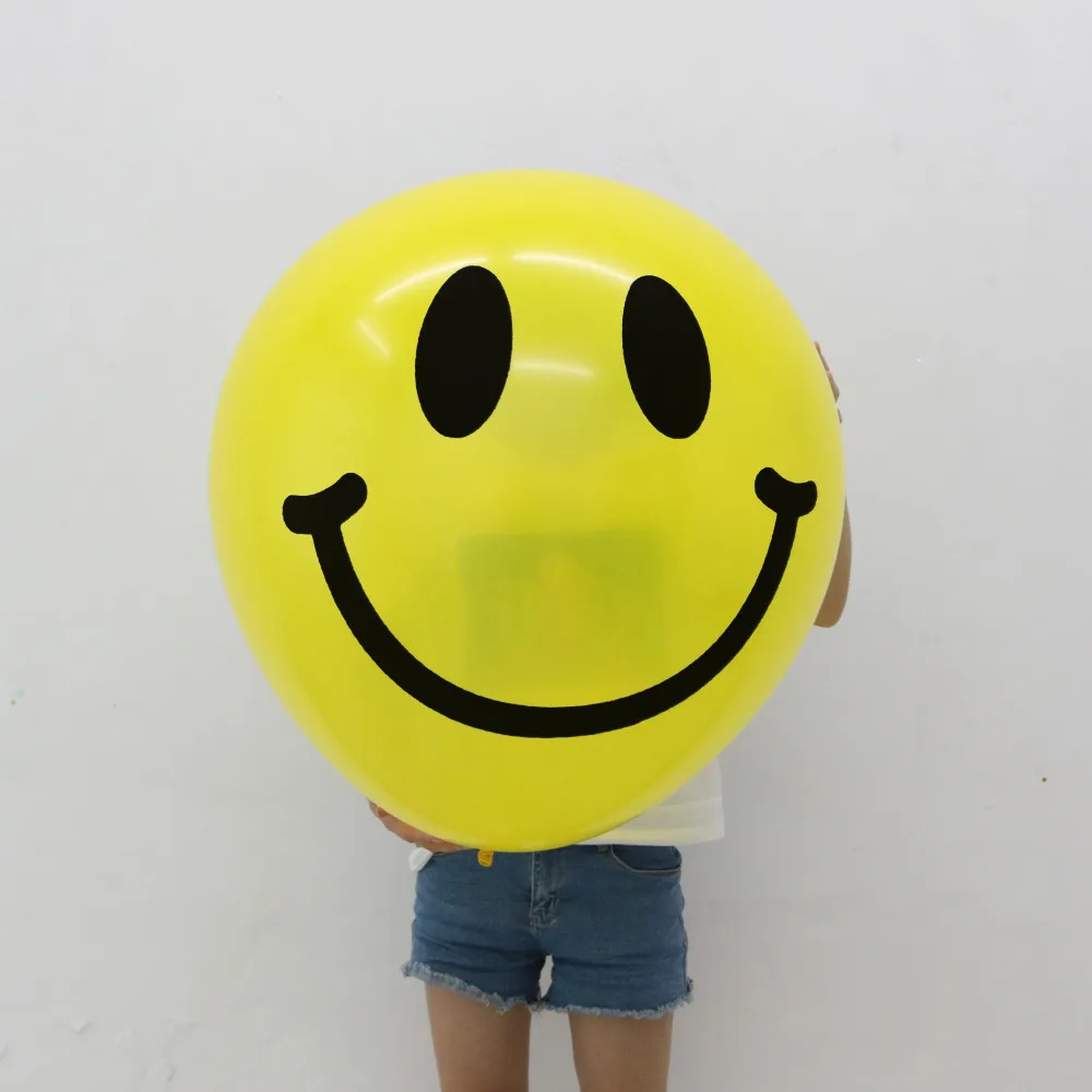 1pcs 36inch Expression Balloons Emoji latex Balloon Baby Shower ...
