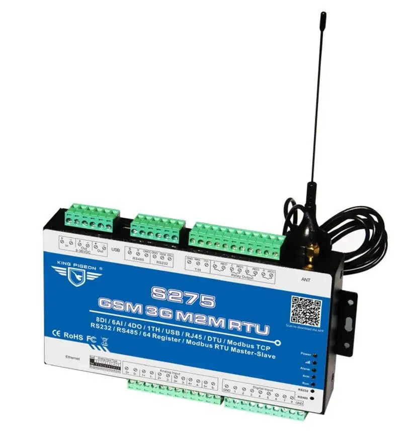 3G Version Smart PLC S275 GSM GPRS PLC control module automation GSM ...