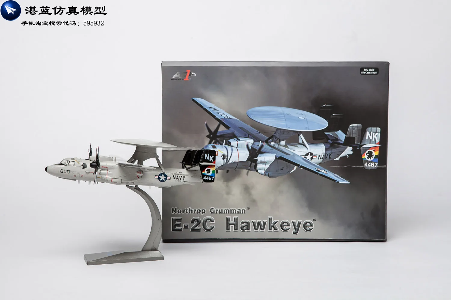Brand New 1/72 Scale Plane Model Toys USAF E-2C Hawkeye Airborne Early ...