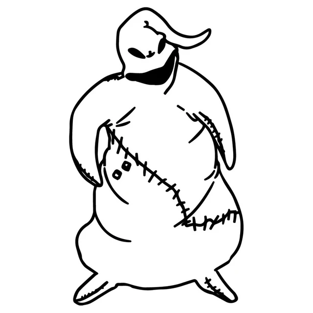 Nightmare Before Christmas Coloring Pages Oogie Boogie