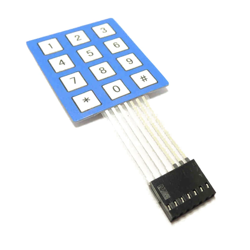 3 4 Matrix Keyboard Membrane Switch Microprocessor Keyboard Control Panel In Switches From