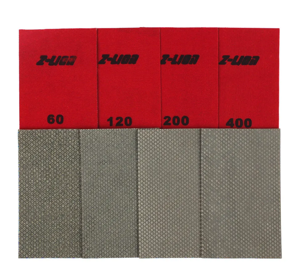 Meuleuse,Feuille de polissage 90x55mm,4 pièces,papier de verre,diamant ...