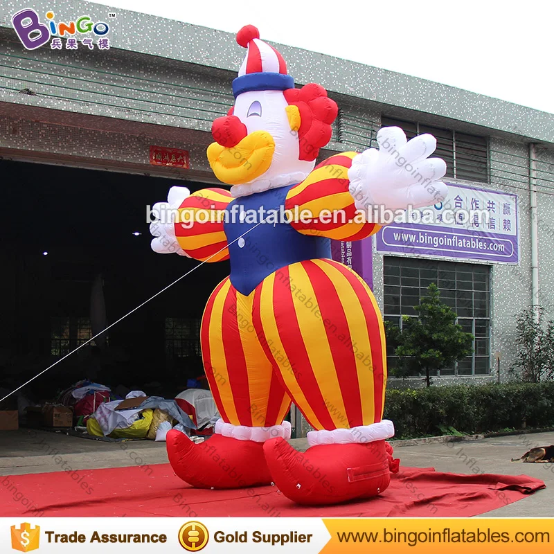 Customized decorative 5 meters tall giant inflatable clowns promotional ...
