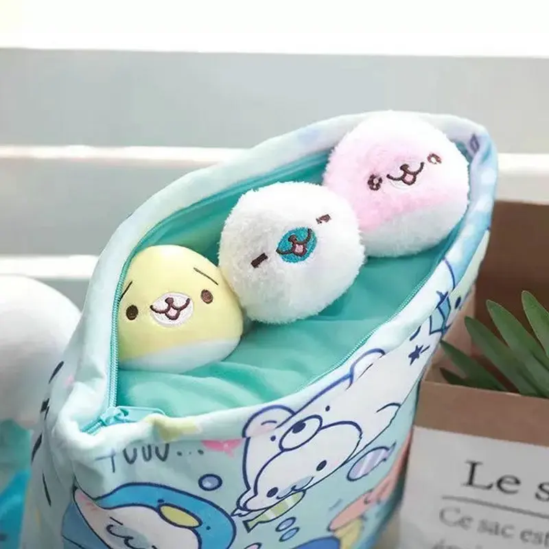 Kawaii Cartoon Rabbit Pudding Plush Model Pillow Toy - KawaiiMerch.com