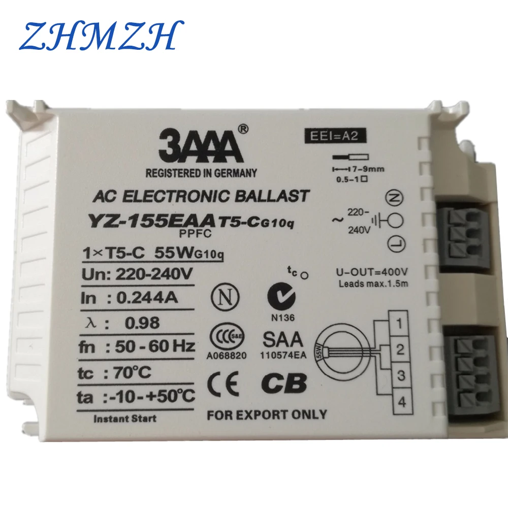 3AAA YZ140EAA YZ155EAA 40W 55W T5-C Electronic Ballast 220V AC G10q ...