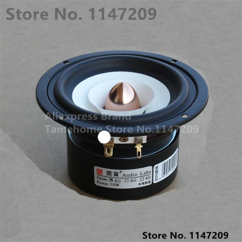 1 Pair 4 Inch Tweeters 4 Ohm Full Frequency Loudspeaker Bullet High ...