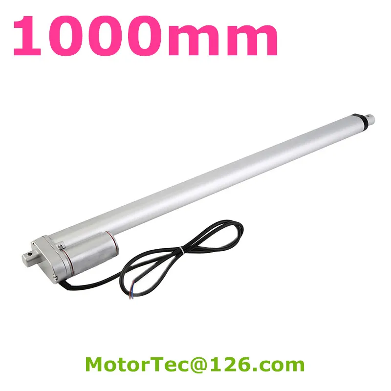 1000mm stroke 1500N 150KG load capacity high speed 12V 24V DC electric ...