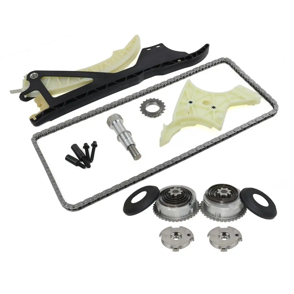 Ajustador de árbol de levas AP03 y kit de cadena de distribución para BMW N51, N52, N55, X3, X5 ...