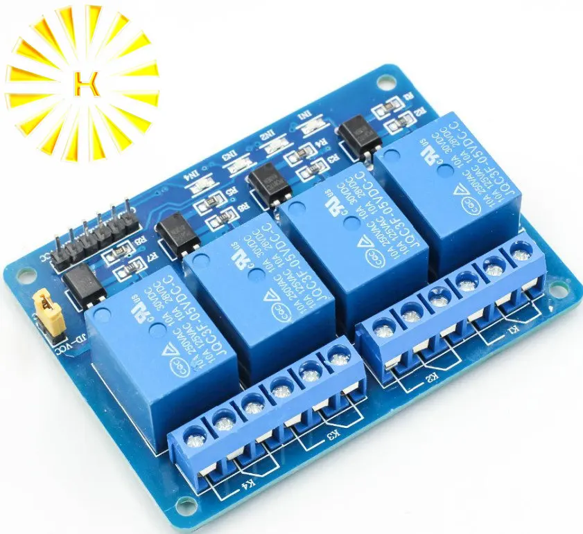 4 canali modulo relè 4 channel scheda di controllo relè con ...