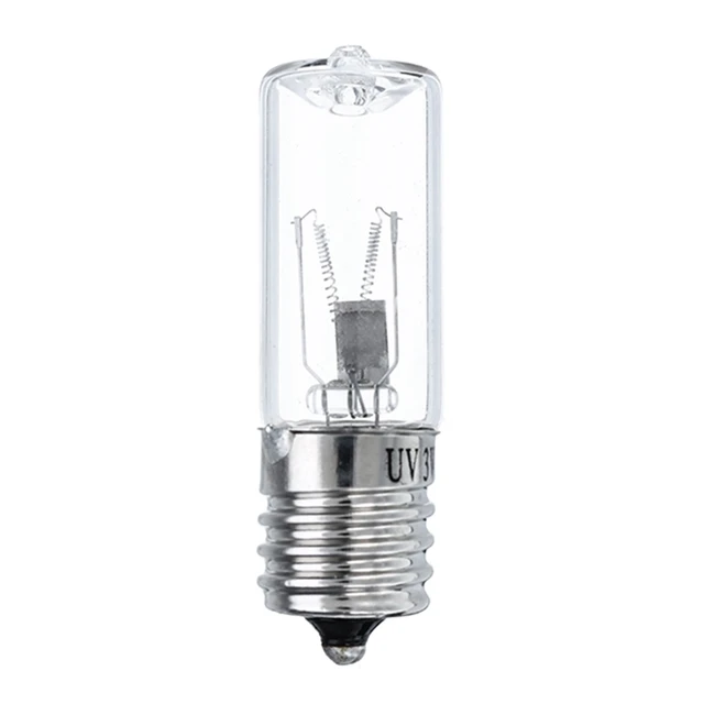 E17 3W 185nm UVC Ultraviolet UV Light Bulb Disinfection Lamp Ozone ...