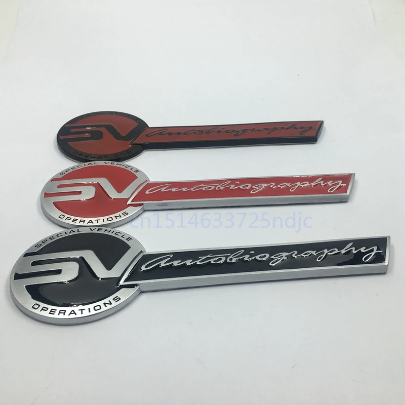 SV AUTOBIOGRAPHY Emblem FOR Land Range Rover HSE LUX Evoque ...