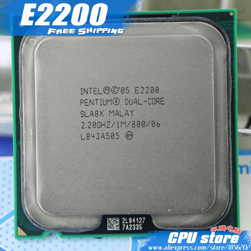 Intel Pentium Dual Core E2200ประมวลผลของCPU (2.2กิกะเฮิร์ตซ์/1เมตร/800 ...