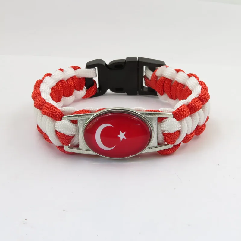 Love Turkey Flag Bracelet Handmade Charm Turkey Wrap Bracelets ...