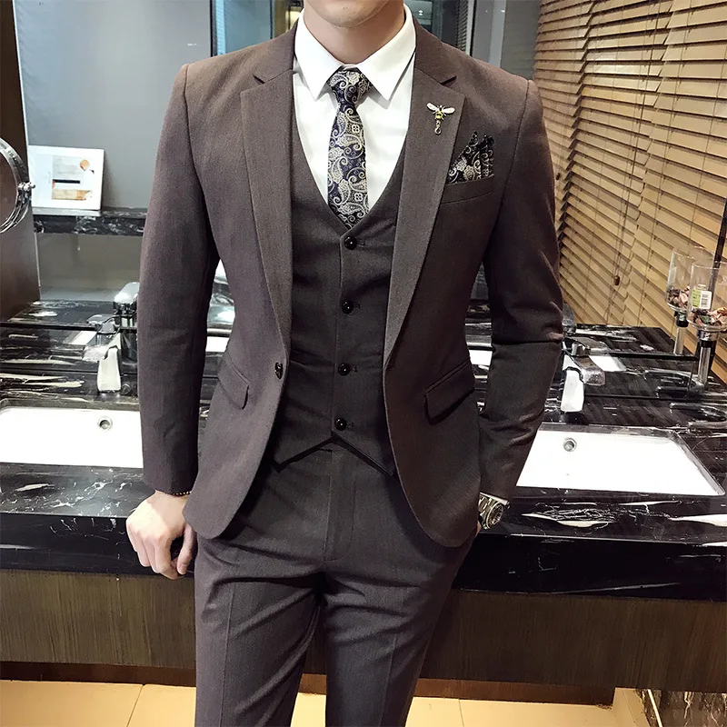O envio gratuito de alta qualidade new men moda casual ternos de ...