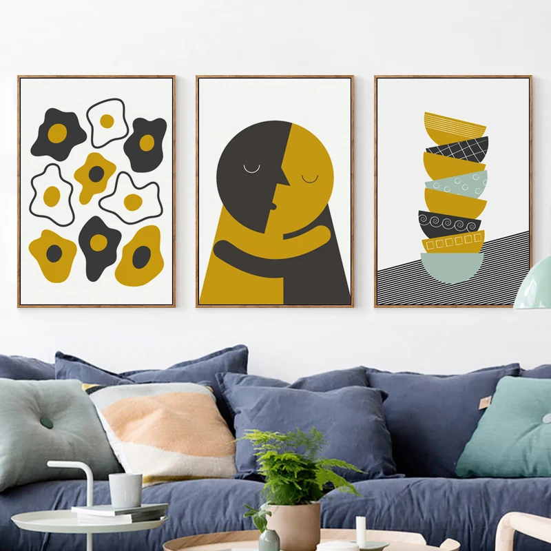 Abstract Hug Lover Homely Pictures Canvas Painting Wall Art Decoration ...