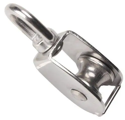 M15 15mm Stainless Steel 304 Single sheaved Wire Rope Pulley Block ...