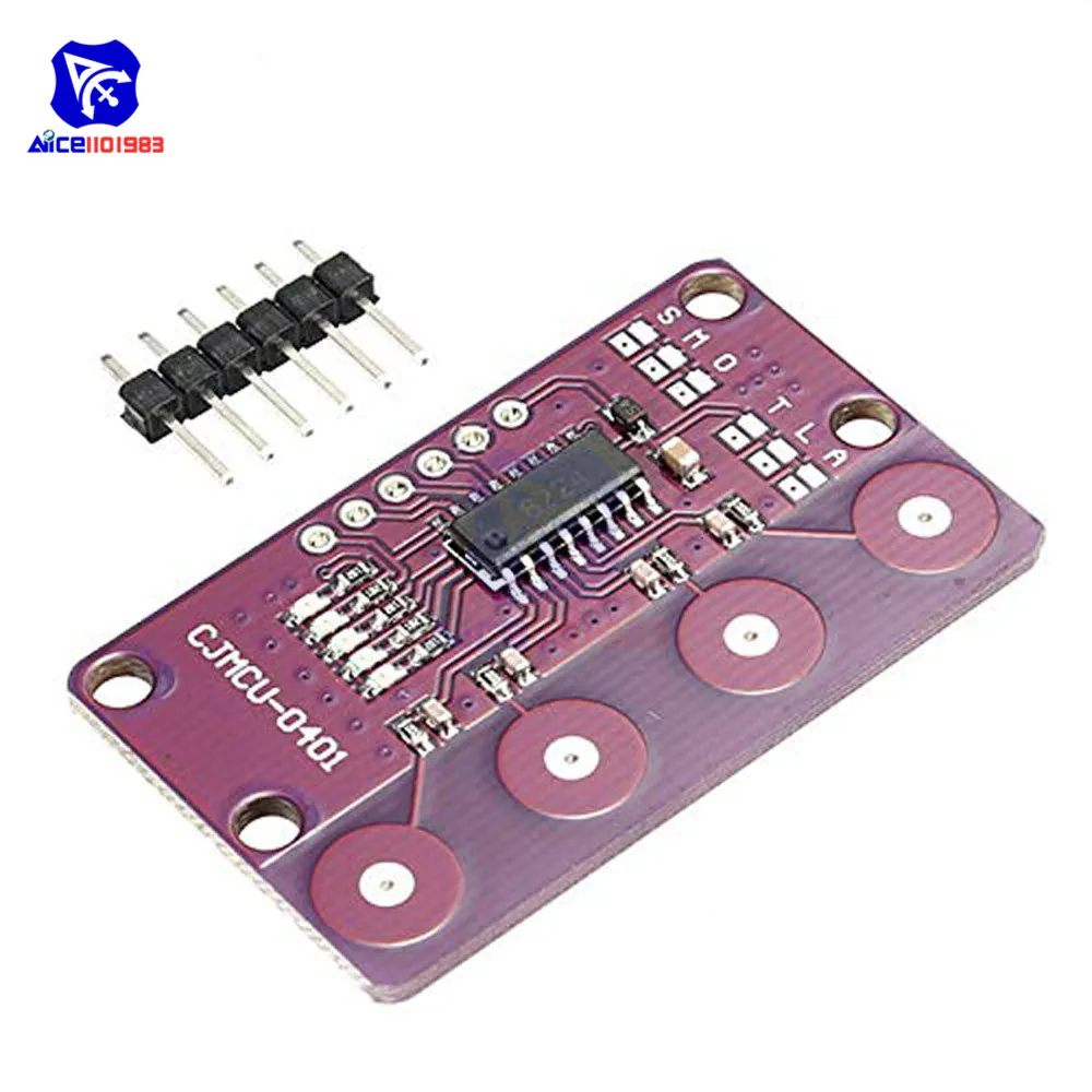 CJMCU-0401-4-bit-Button-Capacitive-Touch-Proximity-Sensor-Board-with-Self-Locking-for-Arduino ...