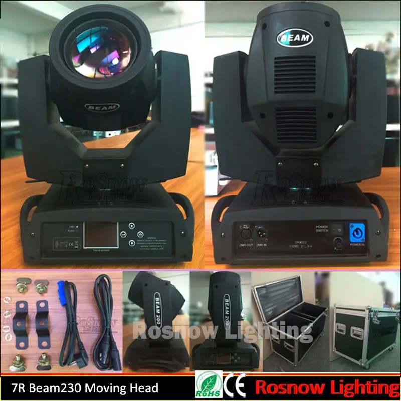 2 pcs (caso do Vôo) venda Quente Beam230 Sharpy 7R Movendo A Cabeça ...