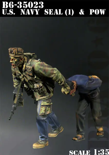 1/35 model kit resin kit US NAVY SEAL(1) AND POW - AliExpress 26