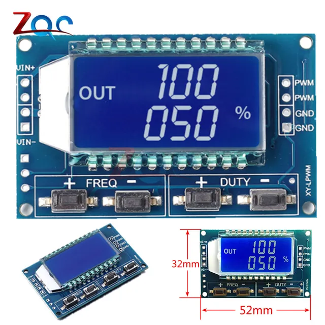 Pulse Width Modulator 3 Channel PWM Pulse Signal Generator - Adjustable ...