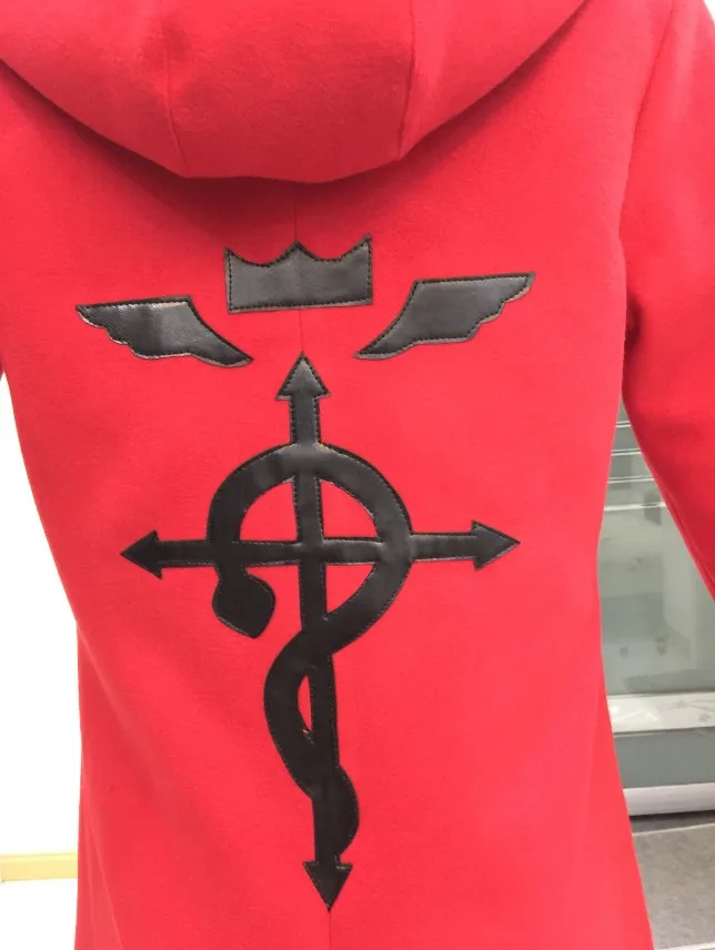 FullMetal Alchemist Series Edward Elric Hooded Coat Costume Cosplay ...